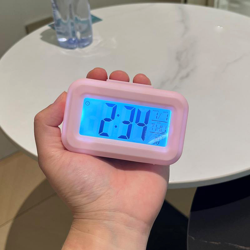 LED Digital Alarm Clock 12/24H Electronic Digital Clock Temperature ...