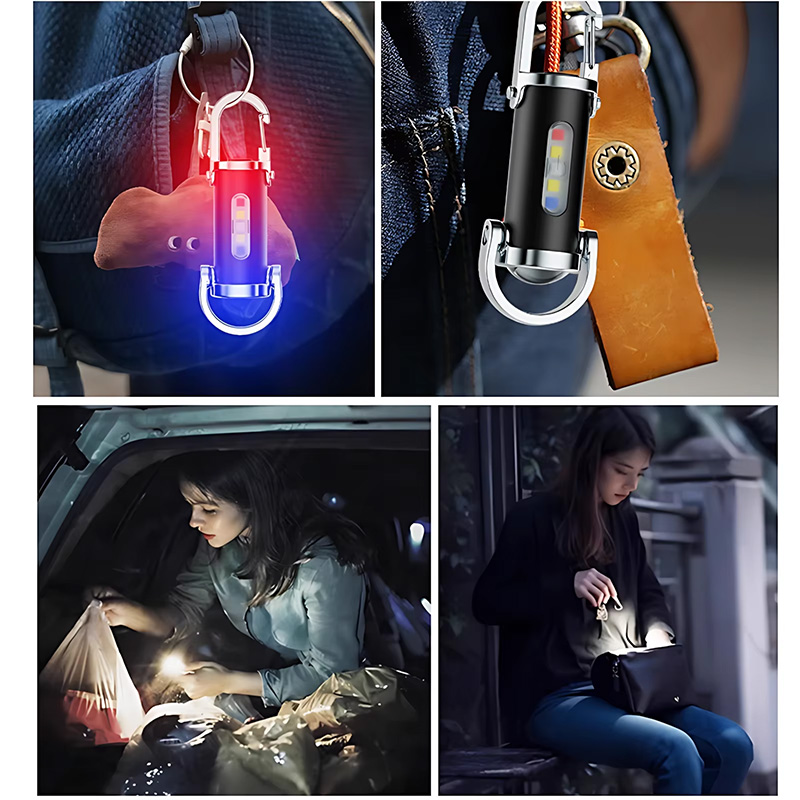 Keychain Flashlights, EDC Mini Flashlights, COB Keychain Work Light ...