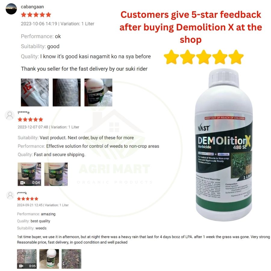 DEMOLITION X HERBICIDE 480 SL – Complete Weed Elimination Solution for ...