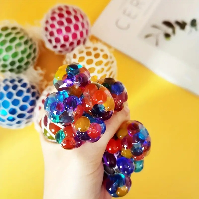 1PC Squeeze Ball Random Color Mesh Squishy Ball Fidget Pressure Balls ...