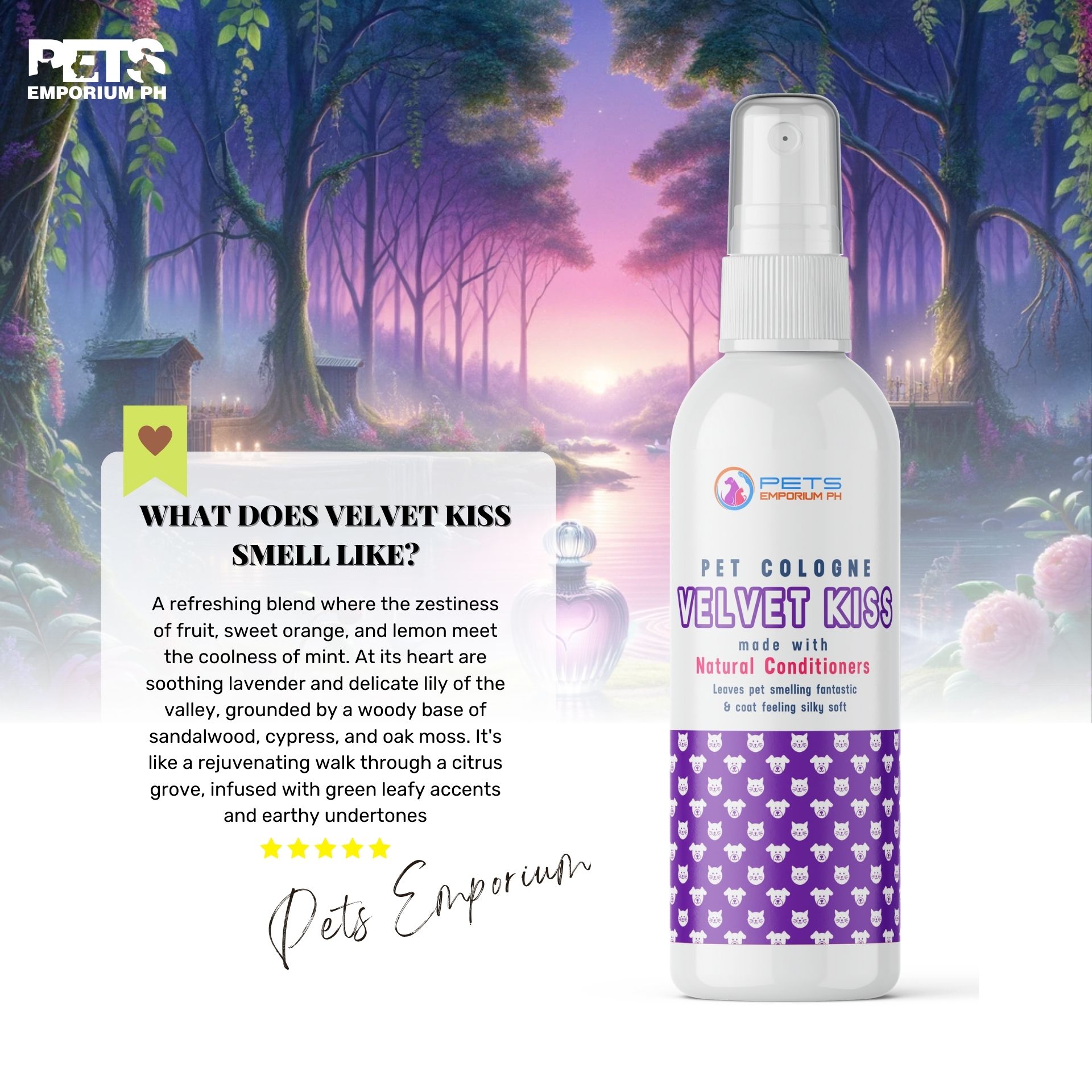 Pets Emporium PH – Pet Cologne Velvet Kiss 𝐏𝐫𝐞𝐦𝐢𝐮𝐦 Perfume Spray Dogs ...