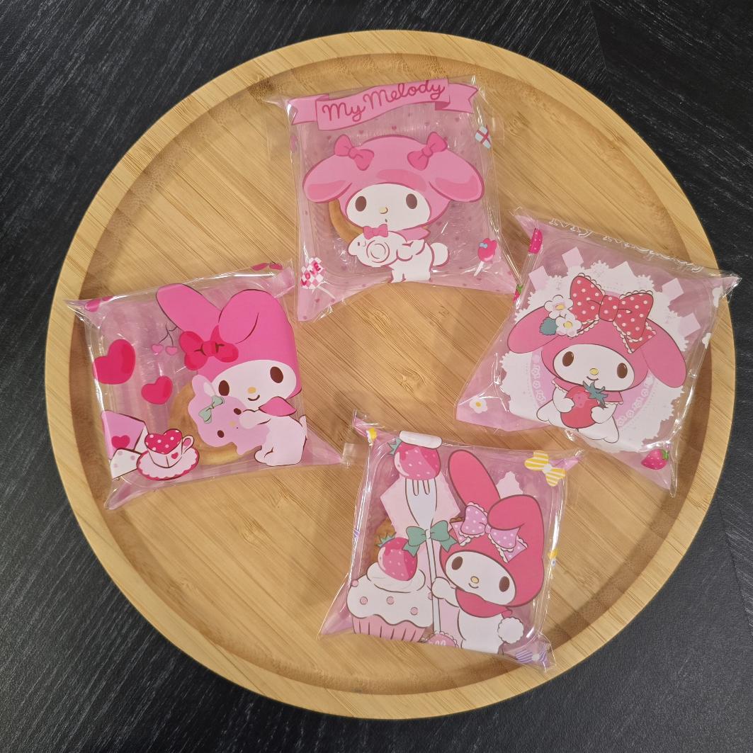 FP3272 (100 PCS) 10x10 CM Pink My Melody Cookie Bag Candy Treat Pastry ...