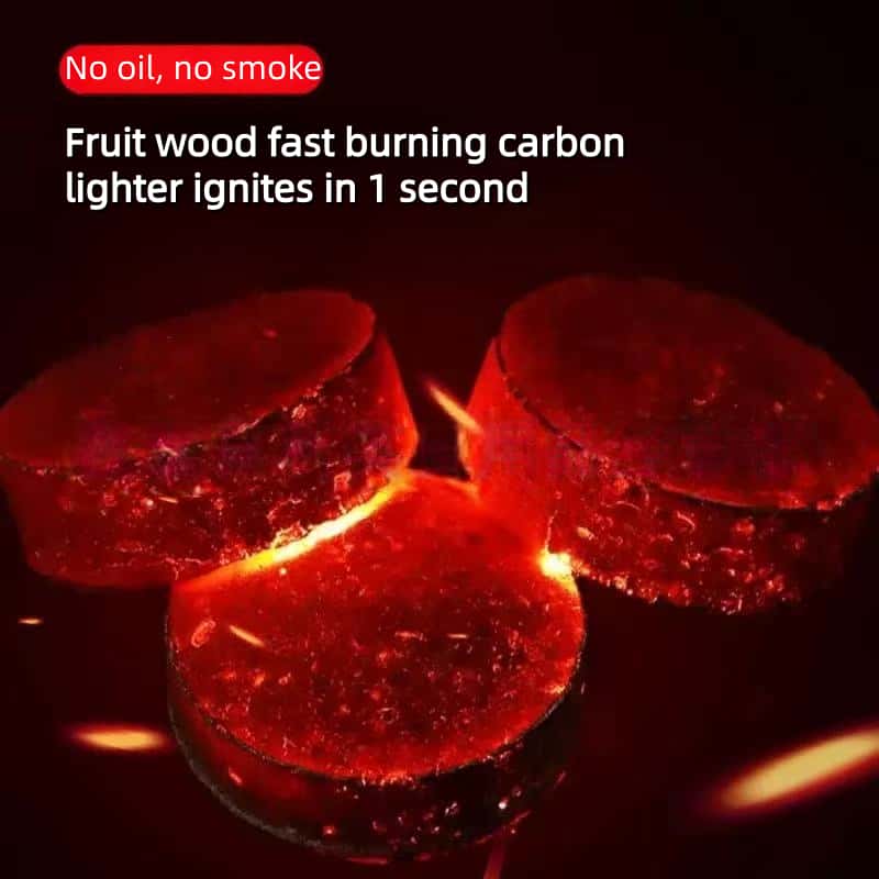 100pcs Smokeless Magic Charcoal Briquettes Barbecue Grills Charcoal ...