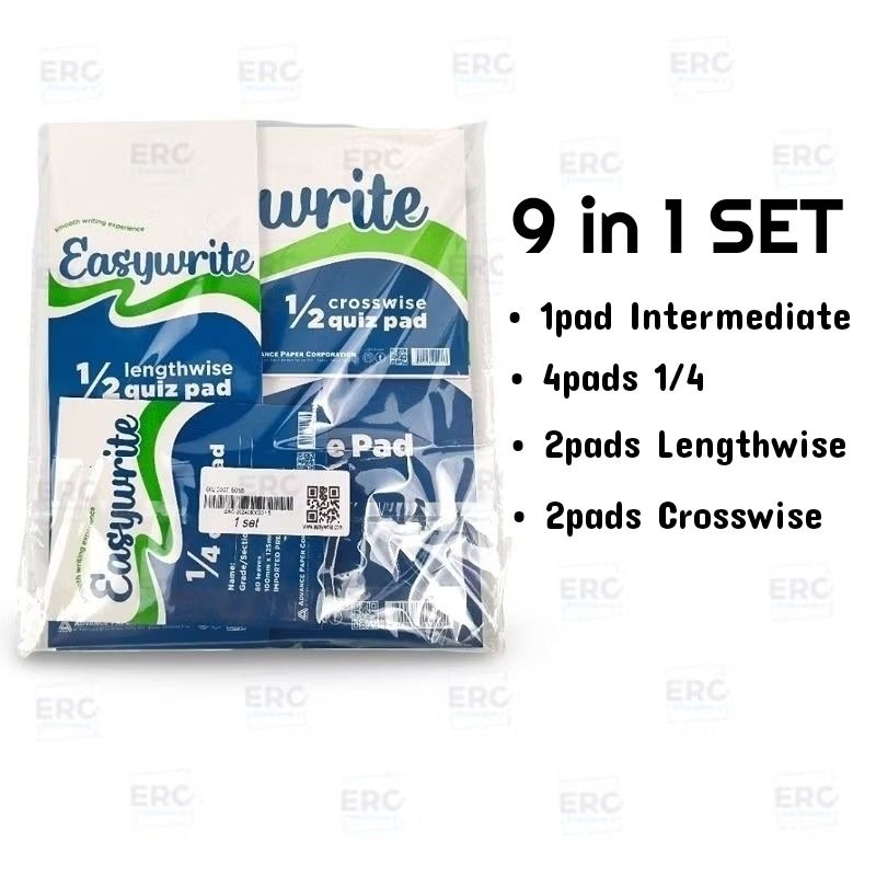 Bundle Pack 4in1 Pad set - Easywrite Maputi Makapal | Whole 1/4 1/2 ...