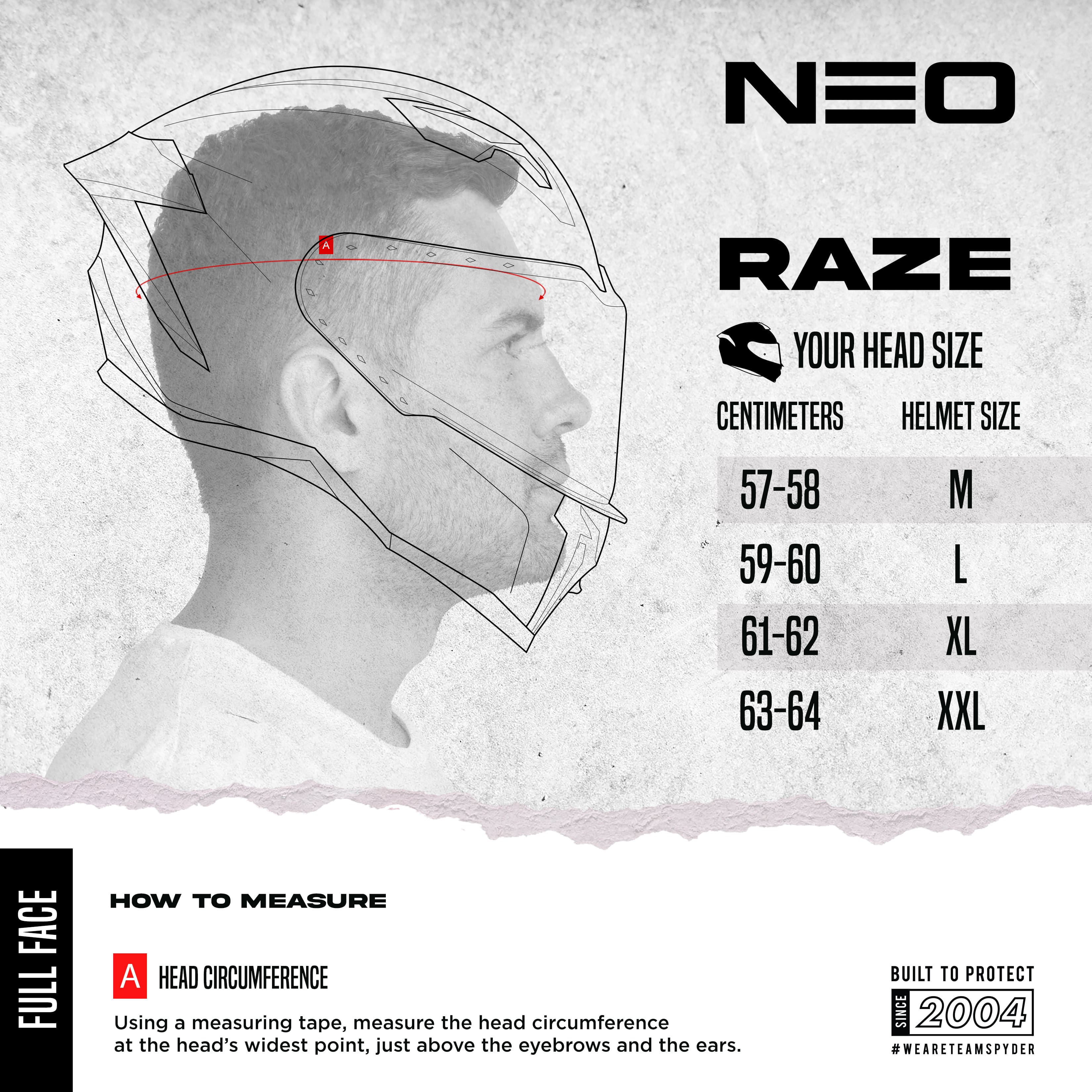 Neo Raze PD S0 V2 - Full Face Motorcycle Helmet (Free Clear Visor ...