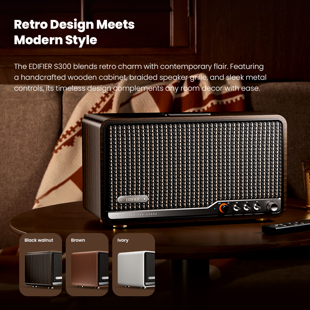 Edifier S300 Bluetooth Tabletop Speaker | Wireless Hi-Fi Sound ...