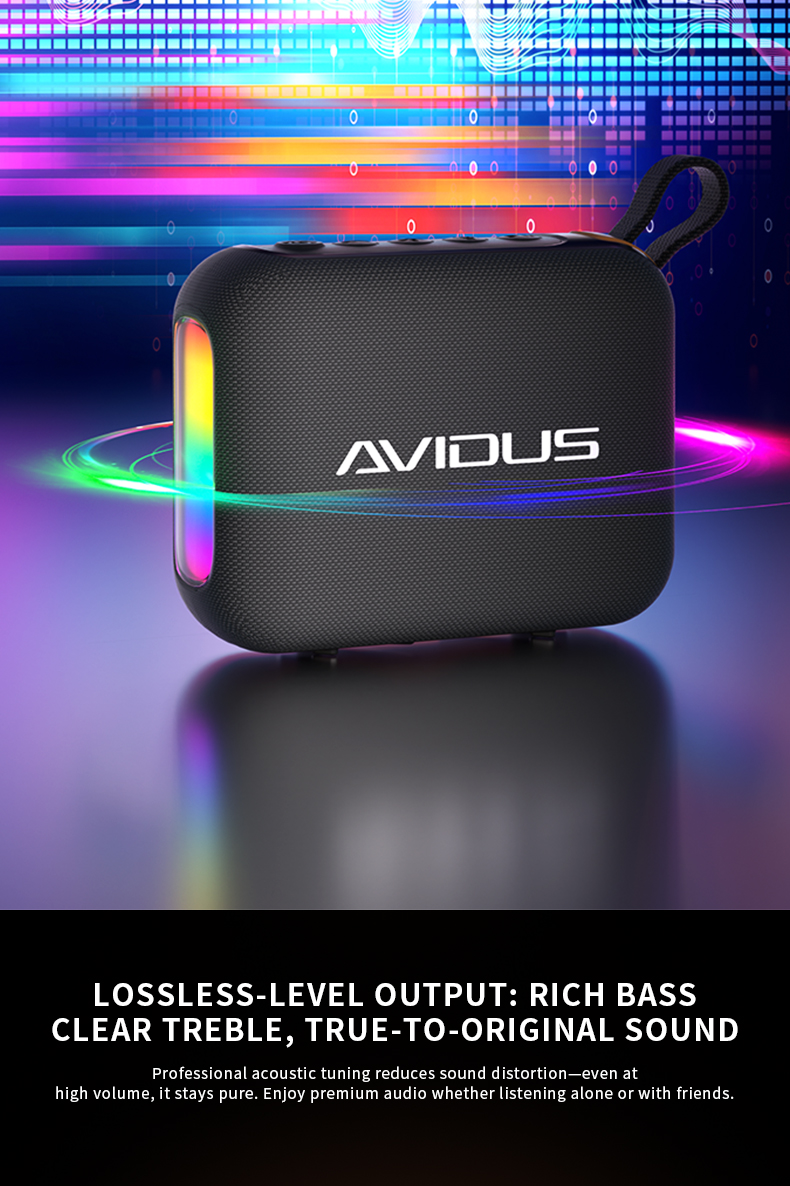 AVIDUS X10 Portable Wireless Bluetooth Speaker TWS Big Speaker 10W HiFi ...