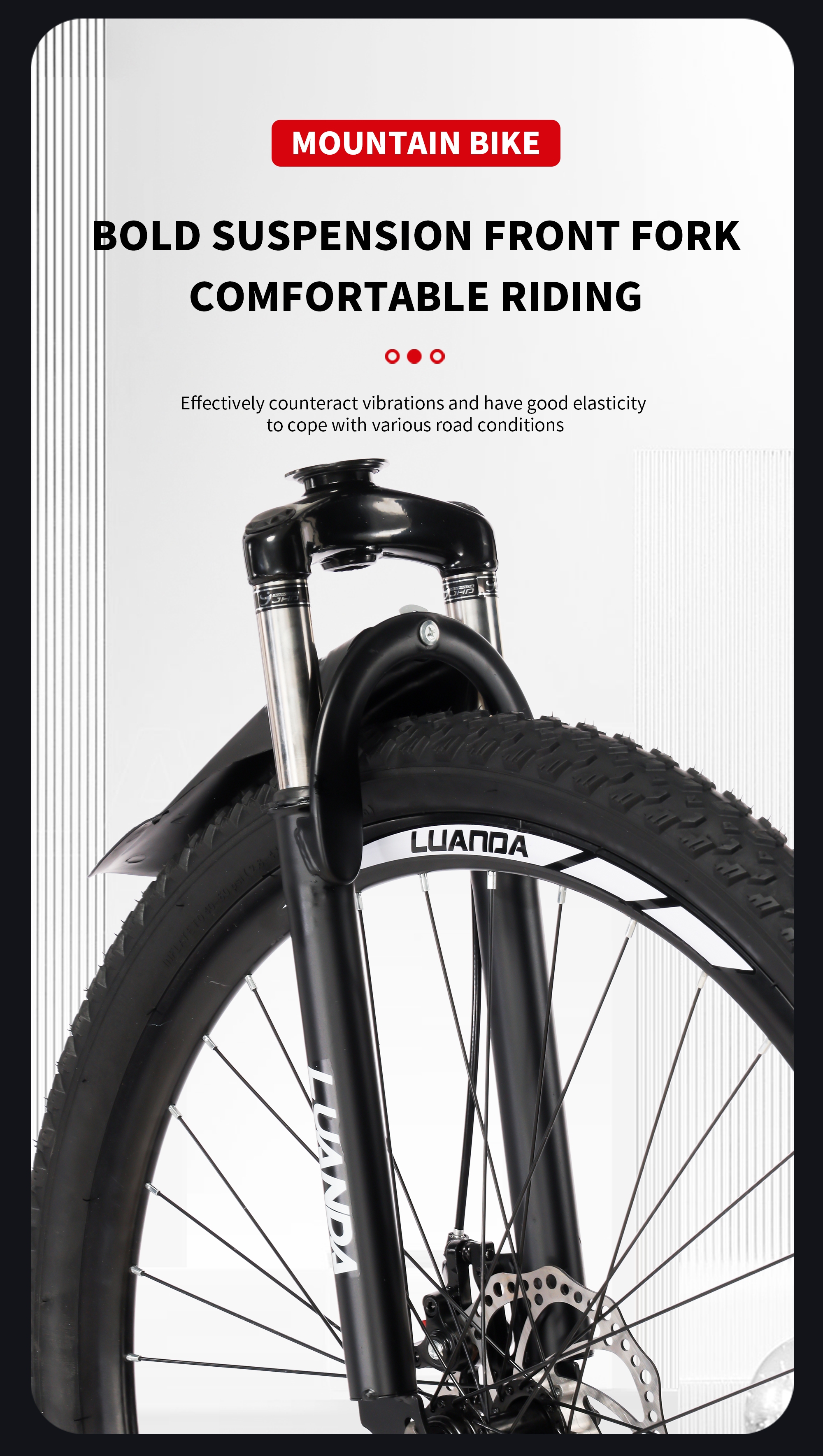 LUANDA Mountain Bike 27.5-inch 21 Speeds Alloy Frame for Adults and ...