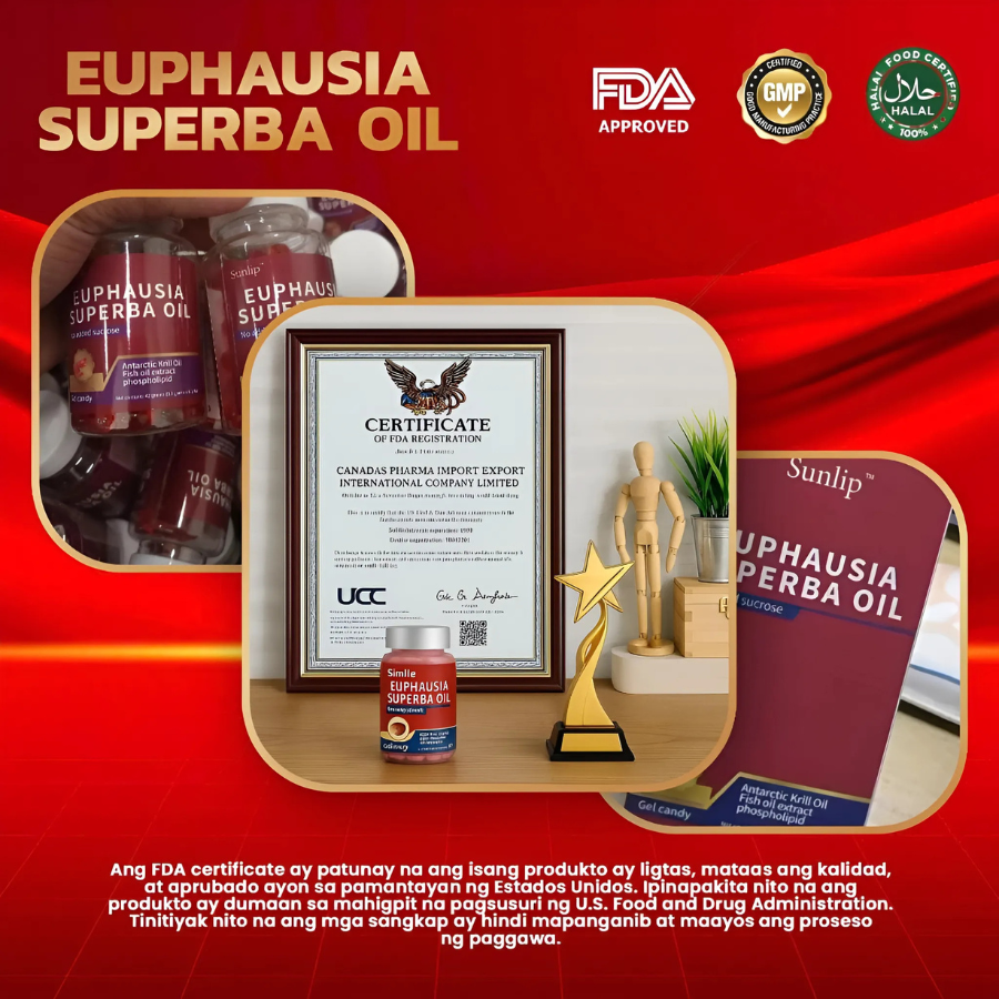 Combo 2 EUPHAUSIA SUPERBA Krill Oil With Omega-3 To Support Heart ...