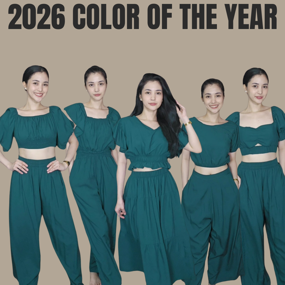 2026 Color of the Year Transformative Teal Emerald Green Dresses Set ...