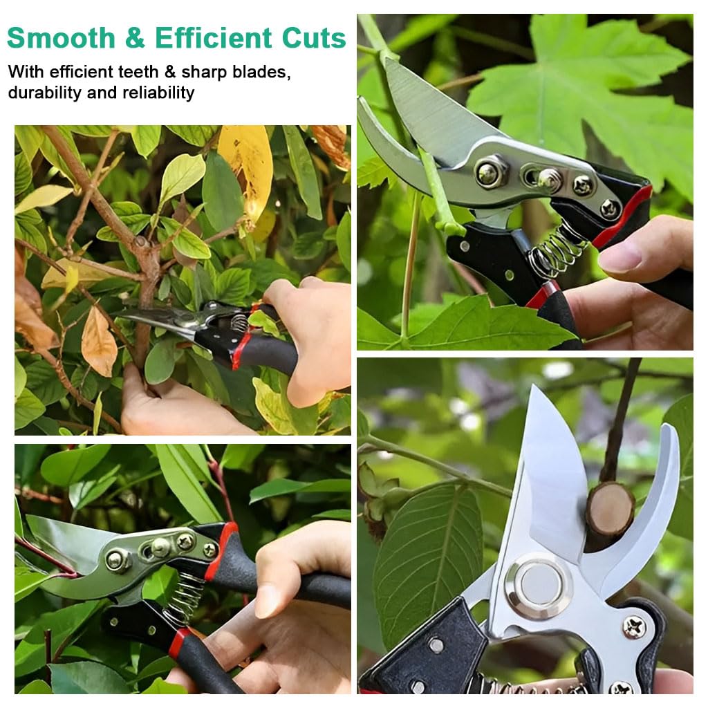 5PCS/SETS Heavy Duty Garden Pruning Shears Saw Scissors for Cutting ...