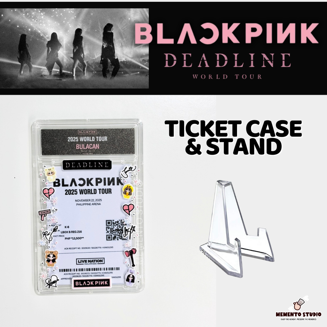 BLACKPINK Deadline 2025 World Tour Acrylic Concert Ticket & Photocard ...