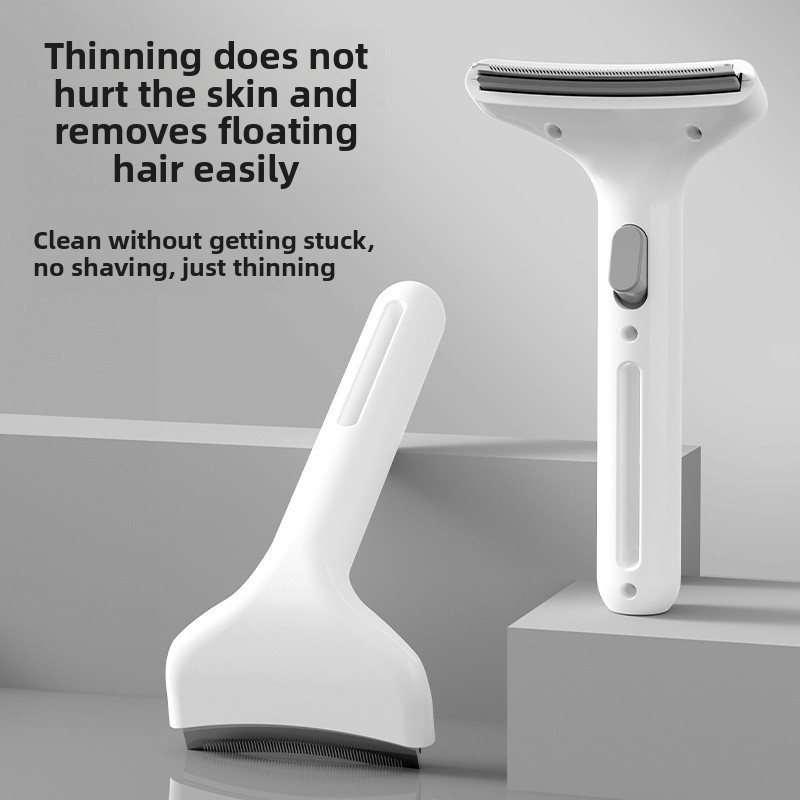 Pet Fur Thinning Comb – One-Button Tangle Remover for Cats & Dogs ...