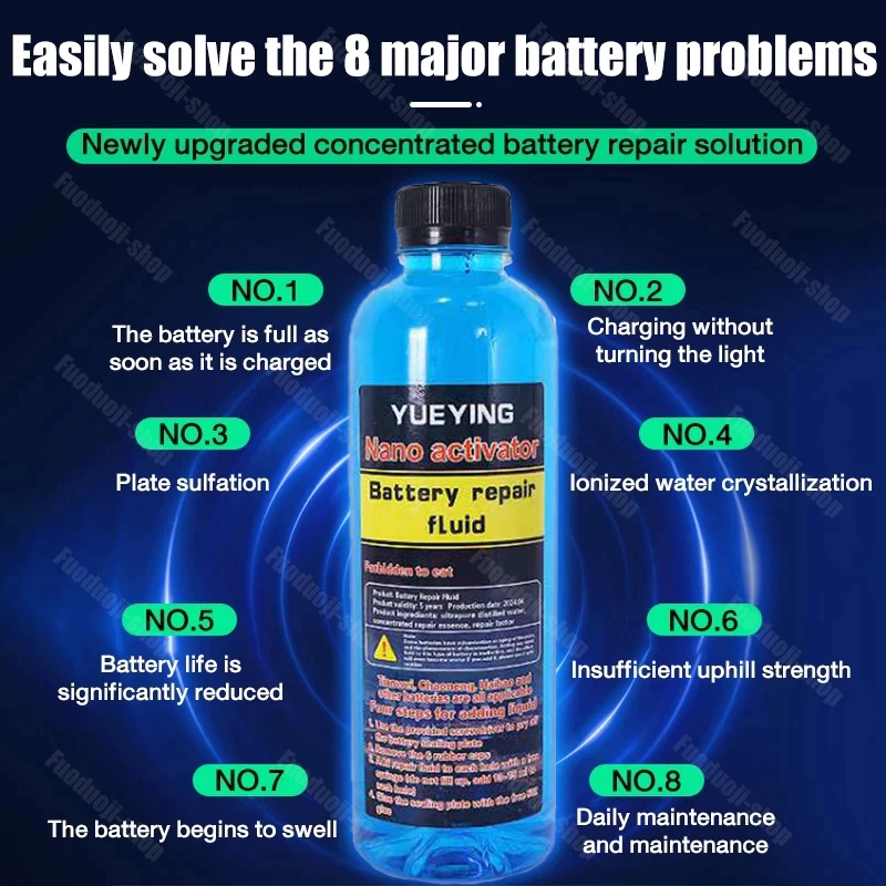 Battery Repair 500ml Fluid Universal For All Batteries Battery Solution ...