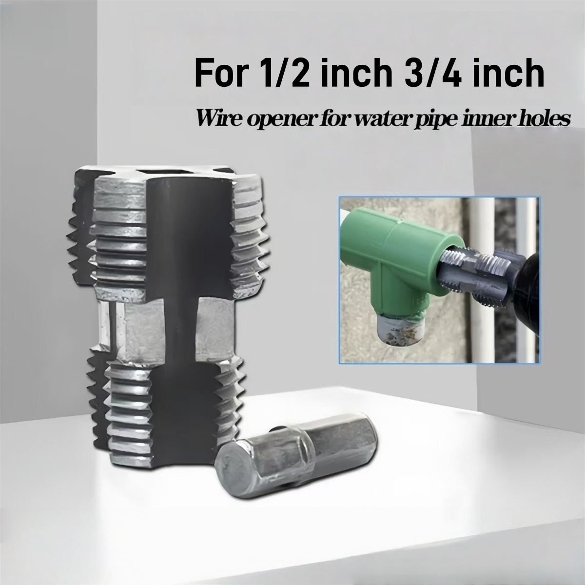 PPR PVC Pipe Threader Tool 1/2 3/4 inch Steel Integrated Internal and ...