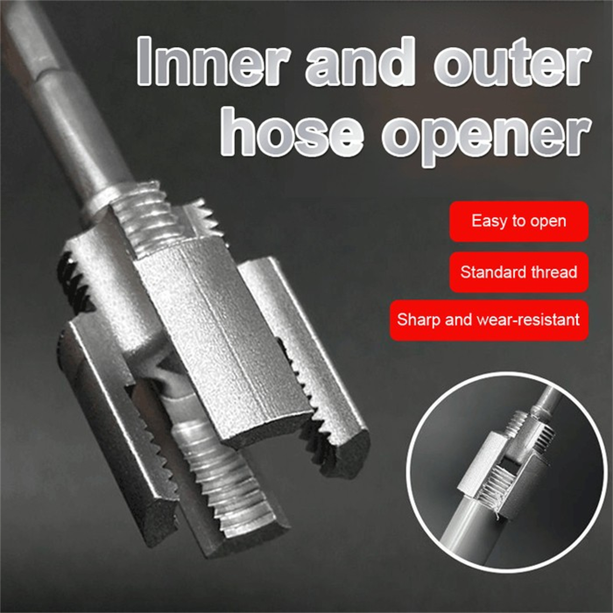 PPR PVC Pipe Threader Tool 1/2 3/4 inch Steel Integrated Internal and ...