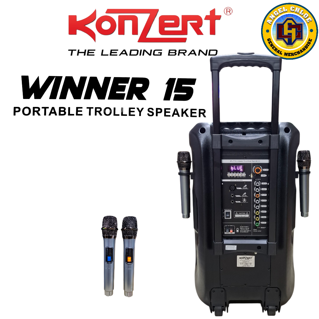 Konzert Winner 15 Portable Trolley Speaker | Shopee Philippines