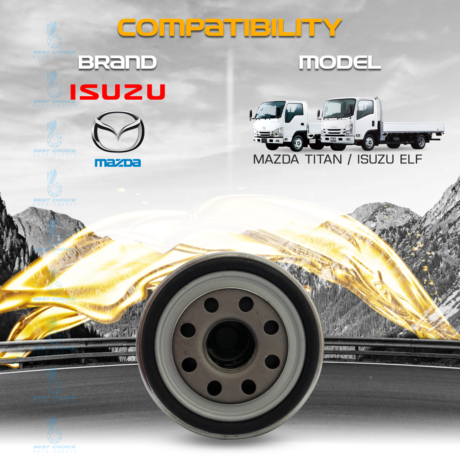 C-412 OIL FILTER ELF NPR TROOPER 4JB1 4JG2 MAZDA | Shopee Philippines