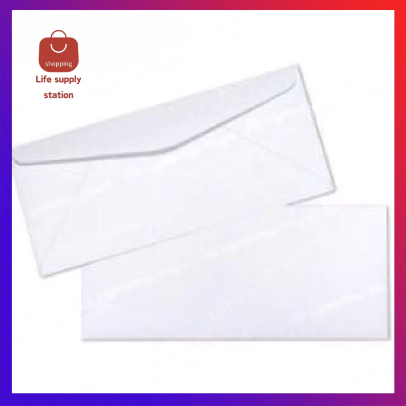 50Pcs/pack White Envelopes, Long/Short，Self-Adhesive, Easy to Use for ...