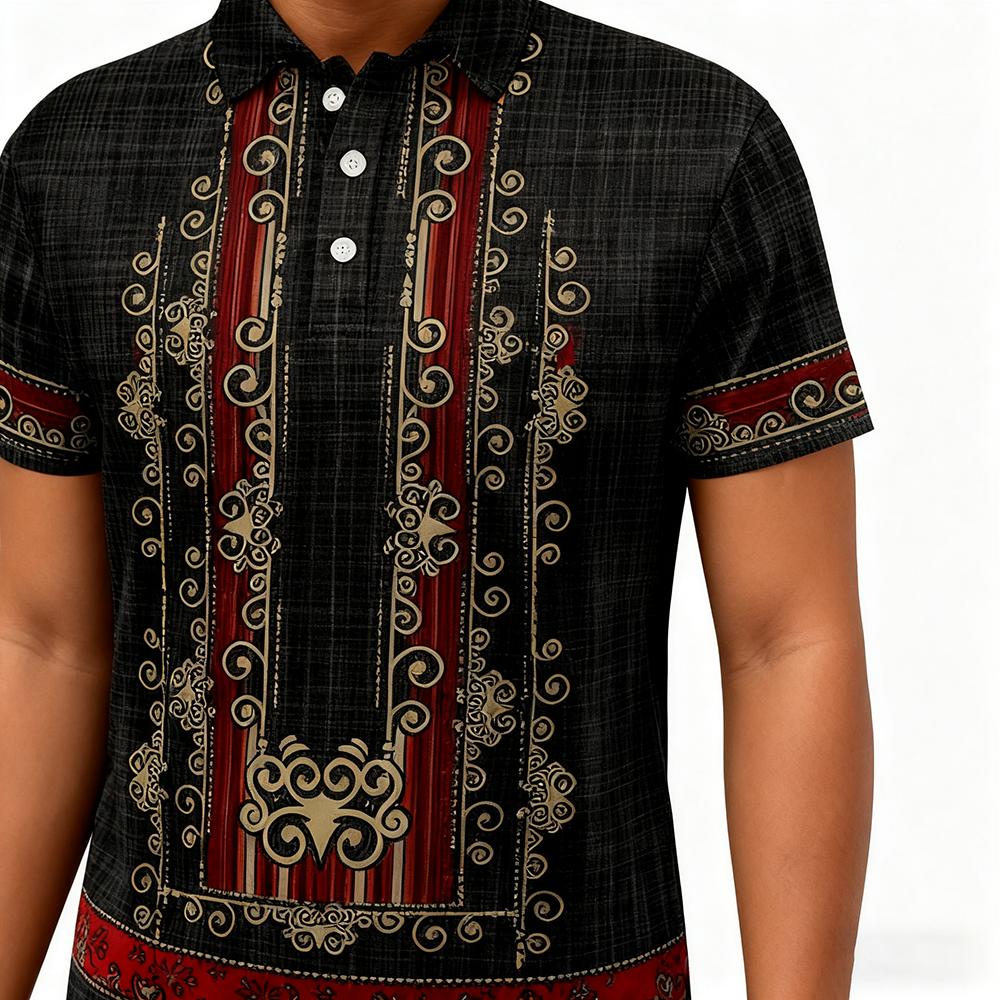 Philippine Ethnic Polo Shirts For Men Modern Polo Balong Tagalog Full ...
