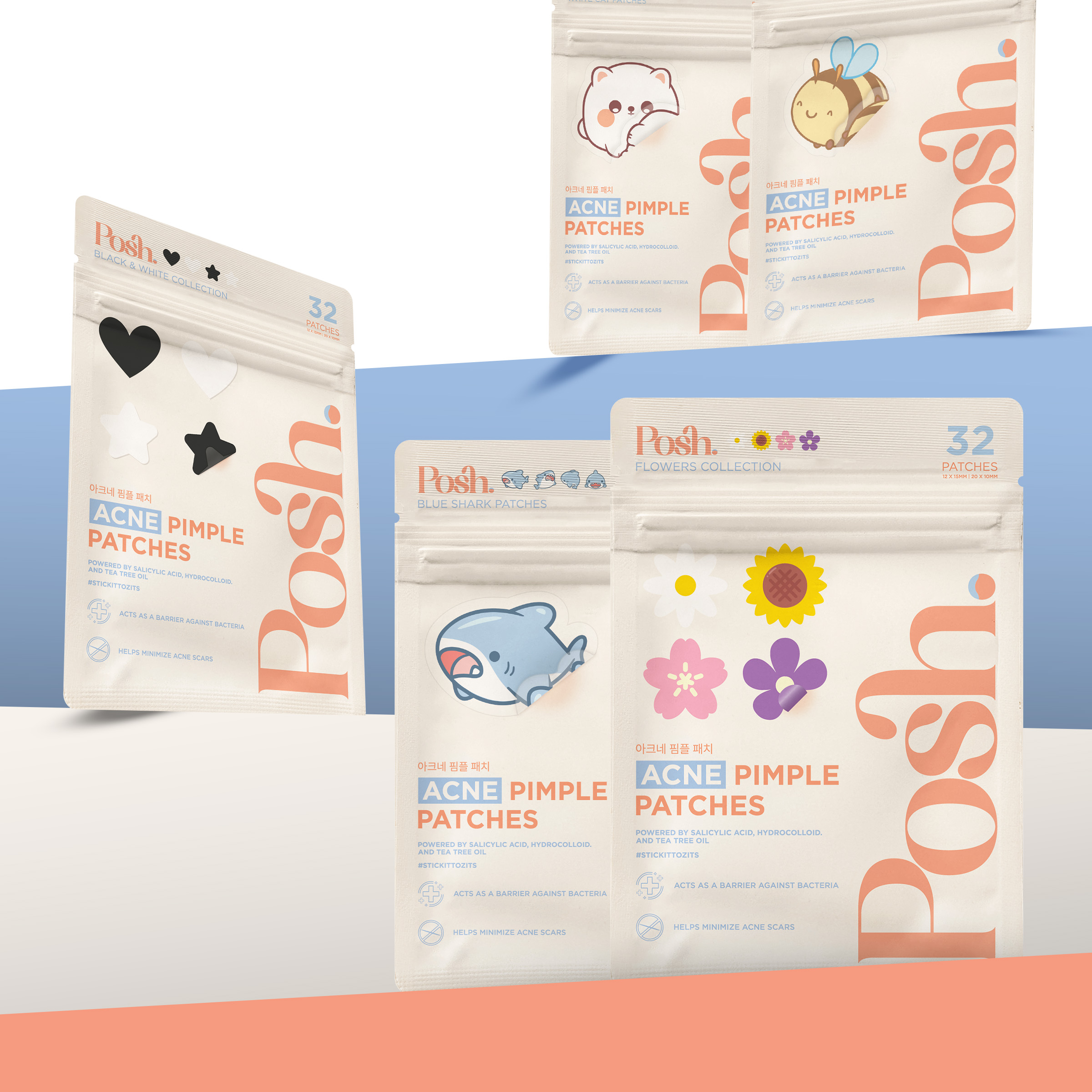 MICRONEEDLE Posh Skin Pimple Patch 9pcs – Micro Pin Hydrocolloid Acne ...