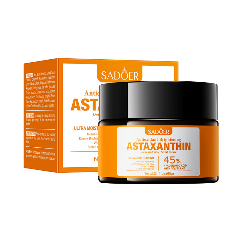 SADOER Astaxanthin Antioxidant Facial Cream - Brightening, Hydrating ...
