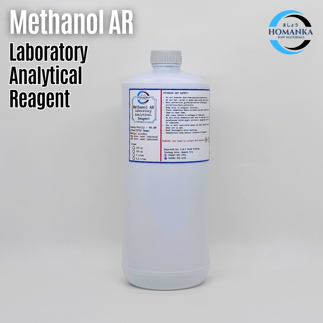Methanol AR Laboratory Analytical Reagent 500ml & 1 Liter | Shopee ...