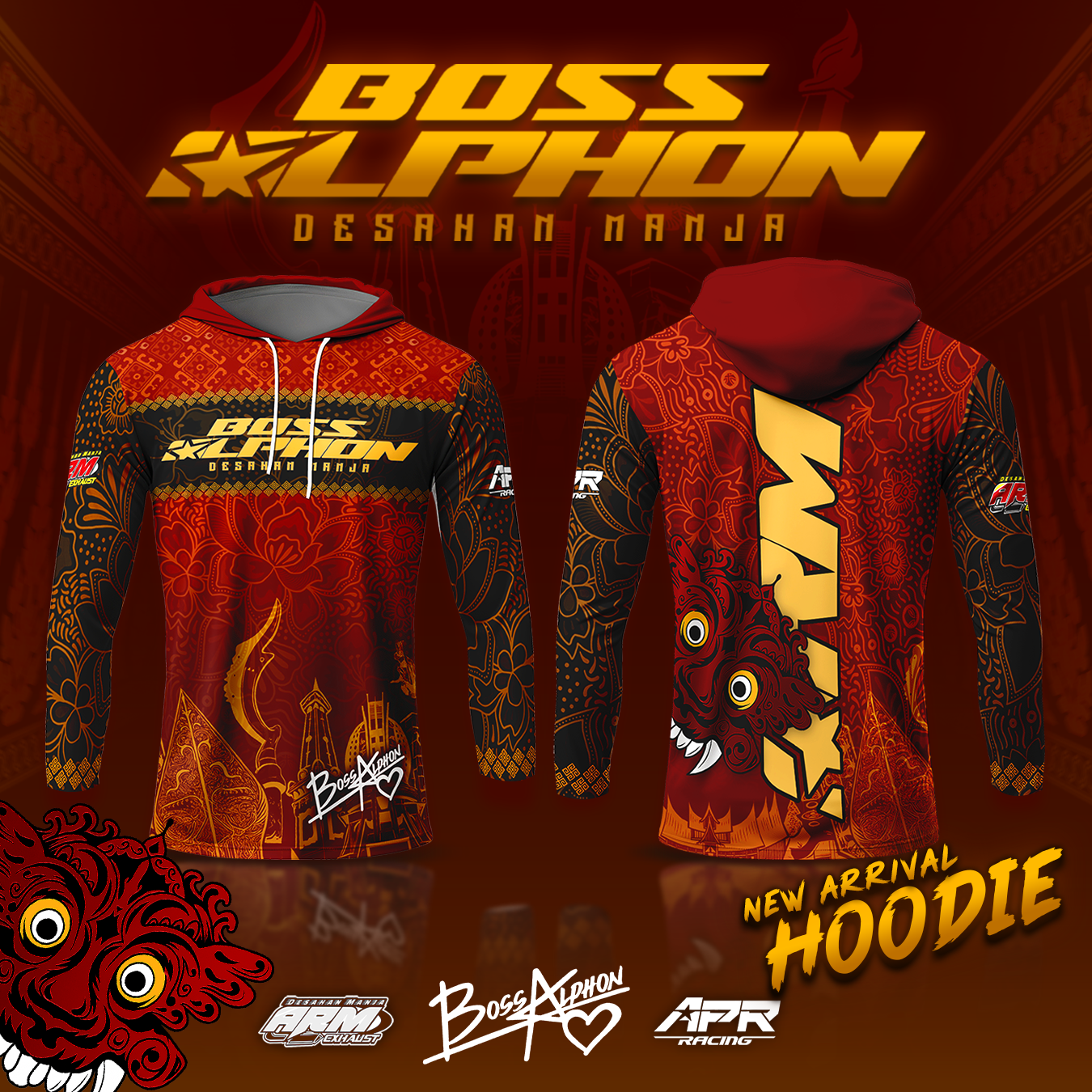 BOSS ALPHON LIMITED EDTION HOODIE LONG SLEEVE | Shopee Philippines