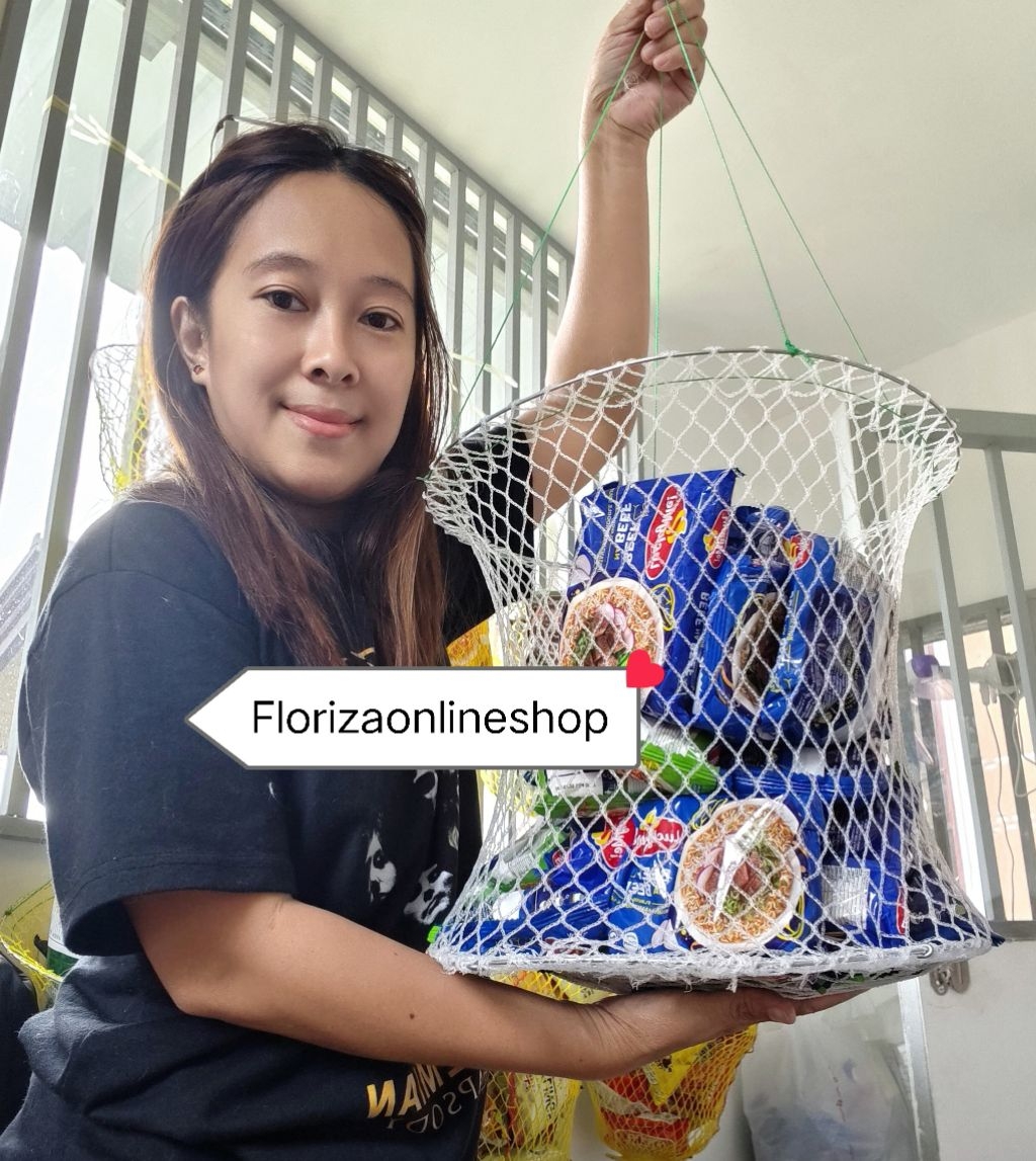 Easy to Use Round Hanging Net Basket for Sari Sari Store | Shopee ...