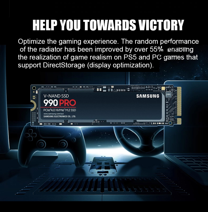 Samsung 990 Pro 1TB/2TB PCle 4.0 NVMe M.2 SSD Internal Solid State ...