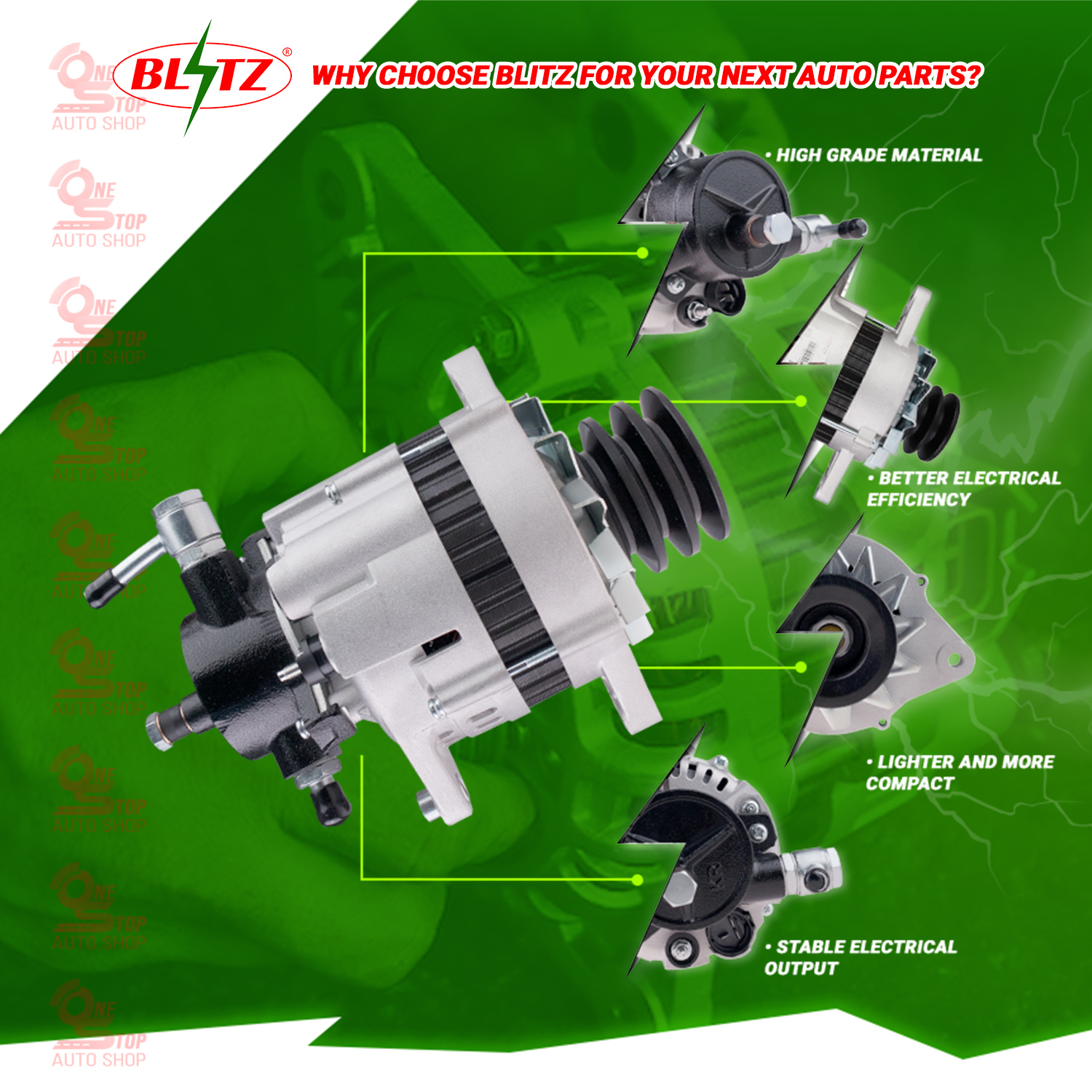 ISUZU 4HE1 4HF1 NKR ALTERNATOR ASSEMBLY WITH PUMP 24V 60A TRIPLE PULLEY ...