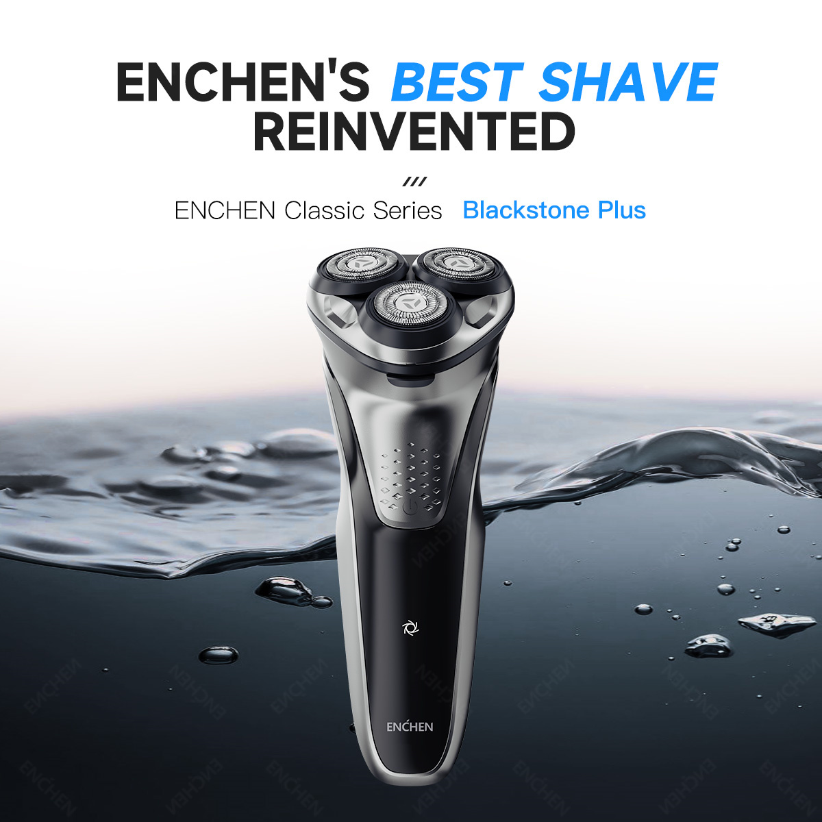 ENCHEN Electric Shaver Blackstone Plus Upgrade 8W Power Shaving IPX7 ...