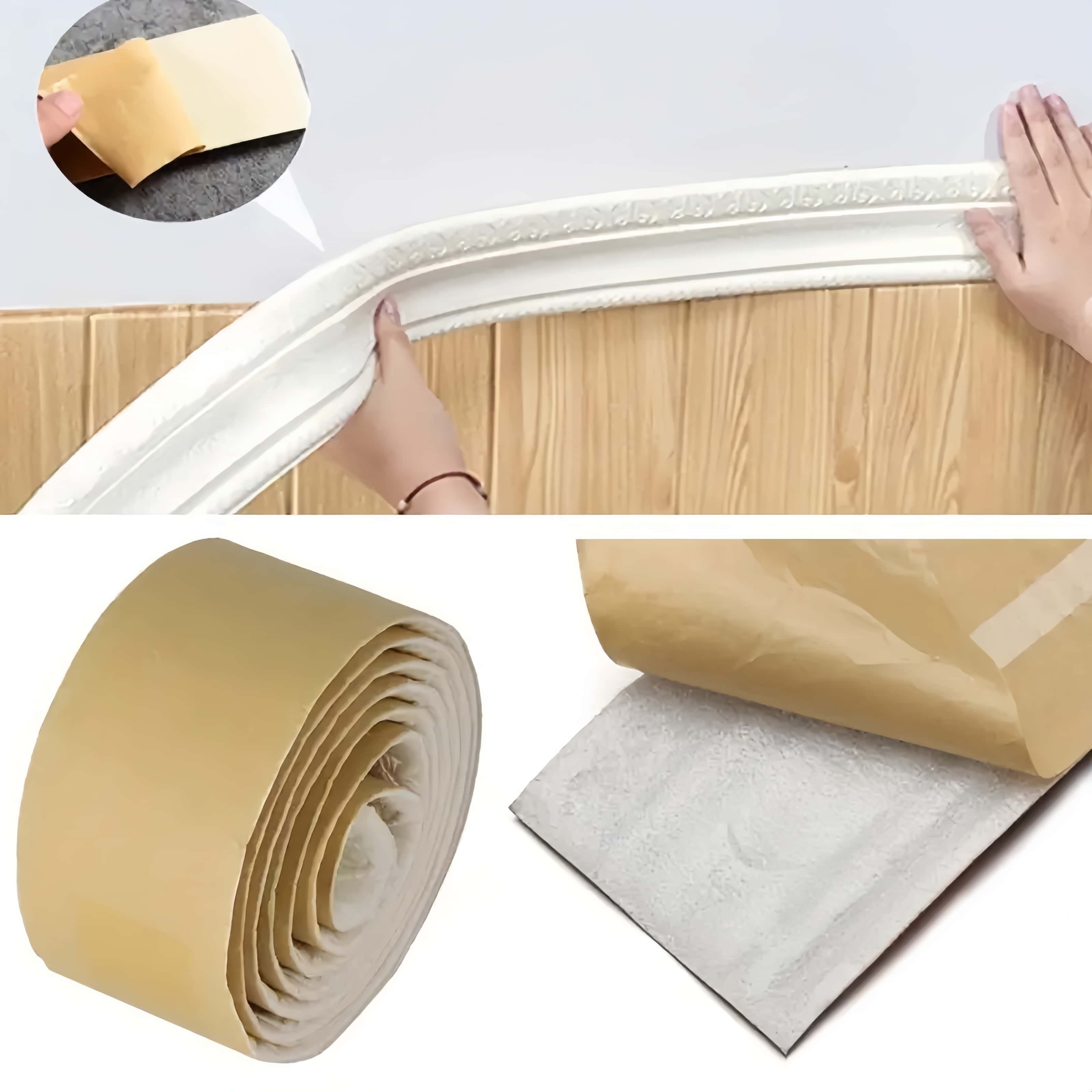 4.6 Meter Moulding Wallpaper Wall Trim Line Corner Sticker Boarder On ...