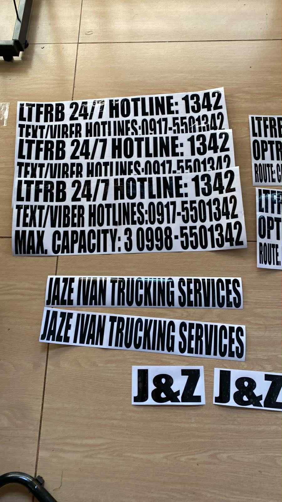 LTFRB Sticker. Mitsubishi L300 Kia Traviz Truck LTFRB Decal Sticker ...