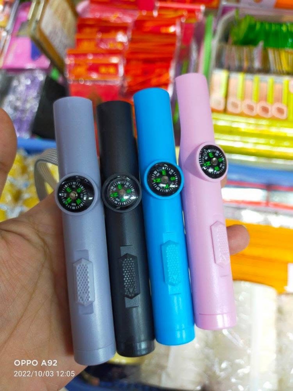 1pcs 4N1 Flashlight Whistle Compass Laser Keychain | Shopee Philippines