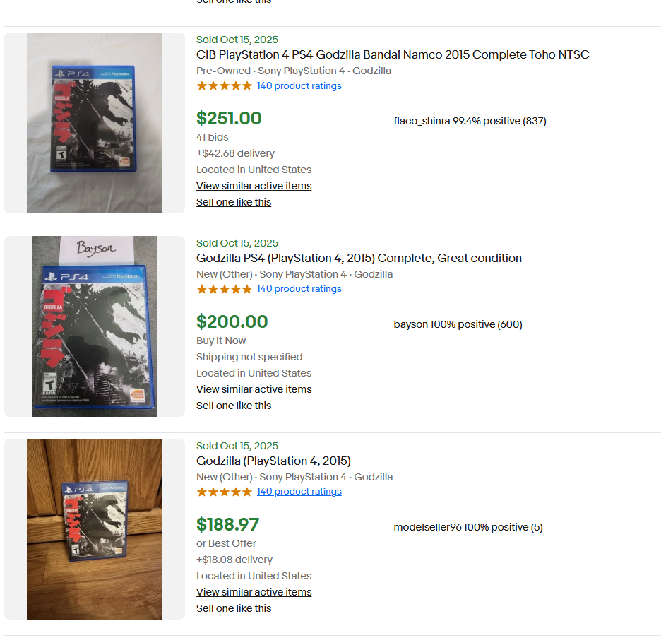 THE RAREST PS4 GAME GODZILLA PLAYSTATION 4 IN VERY GREAT CONDITION PS4 ...