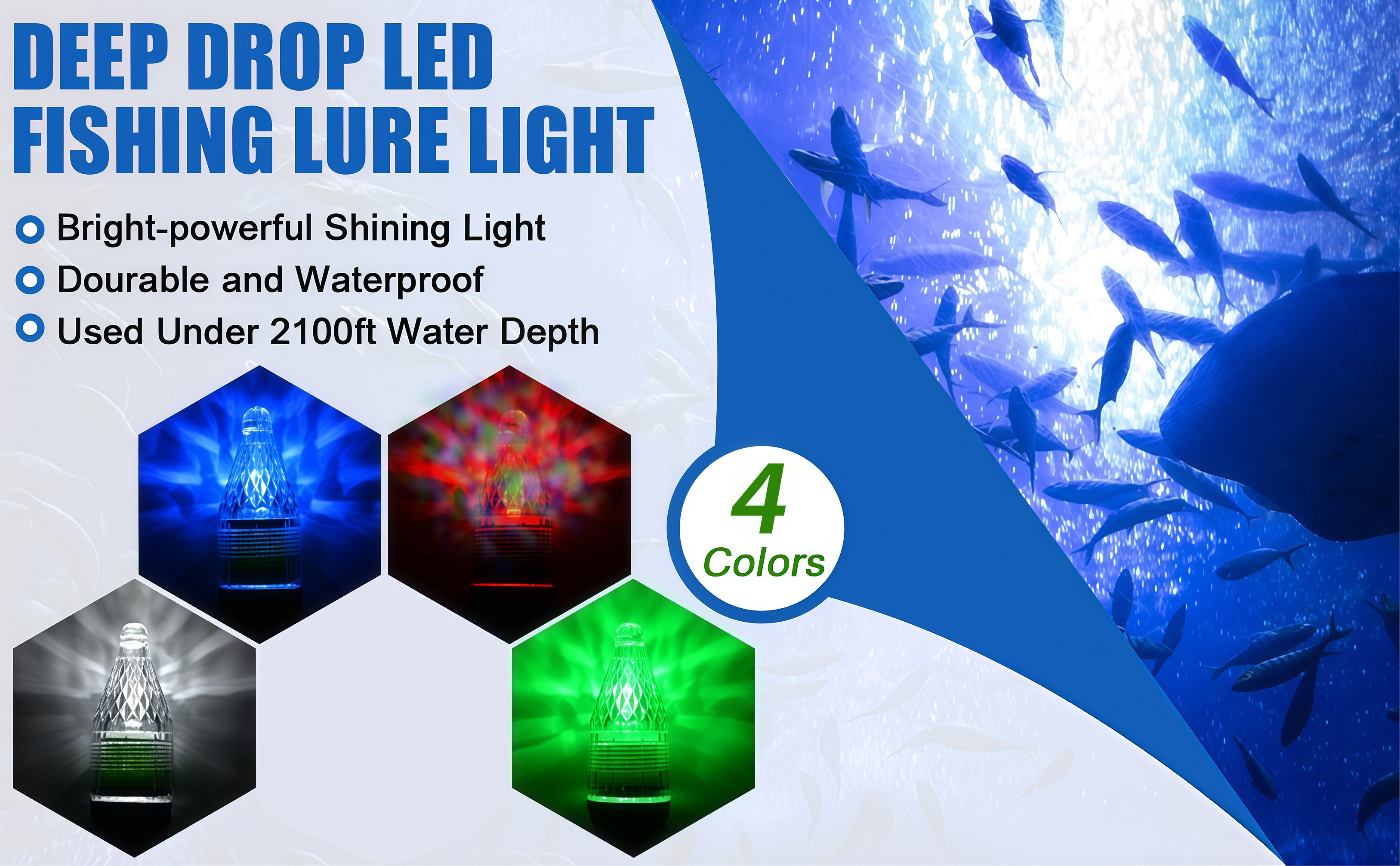 Fishing Lure Light LED Flash Light Flasher Blinker Signal Light ...