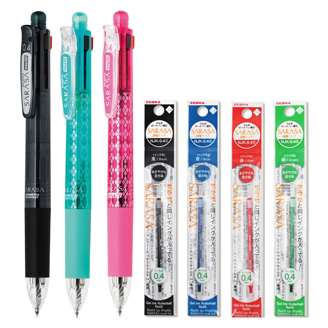 ZEBRA SARASA 4+1 MULTI GEL PEN/MECH PEN COMPONENT/REFILL | Shopee Philippines