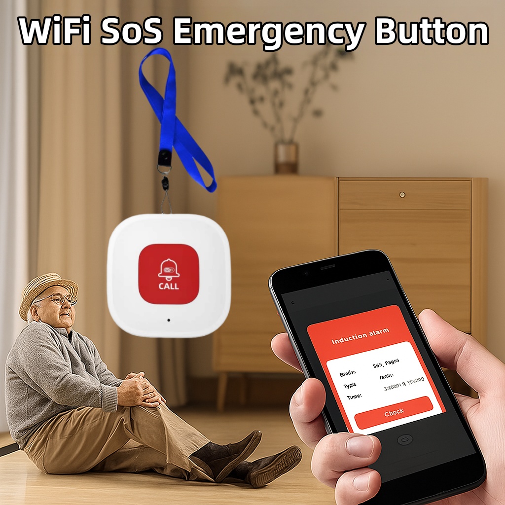 HiTech WiFi Caregiver Pager | Smart Wireless Call Button | Emergency ...
