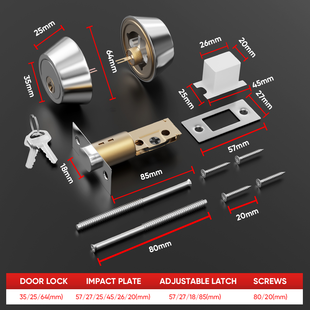 Mitsushi Single or Double Door Lock Inside and Outside Circular ...