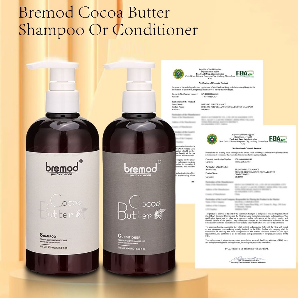 Bremod Hair Conditioner Shampoo 400ml Cocoa Butter Scent Washing Care ...