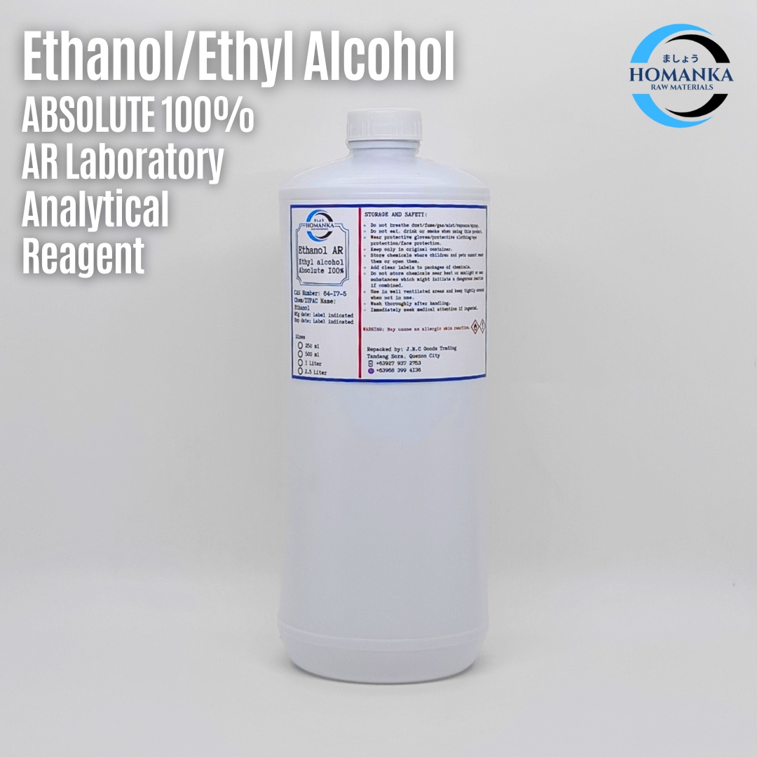 Ethanol/Ethyl Alcohol ABSOLUTE 100% AR Laboratory Analytical Reagent ...