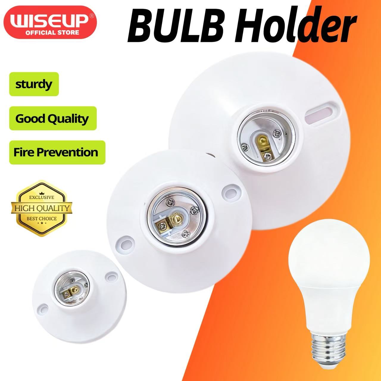 Wiseup COD Ceiling Light Bulb Receptacle Blub Holder Blub Socker E27 ...