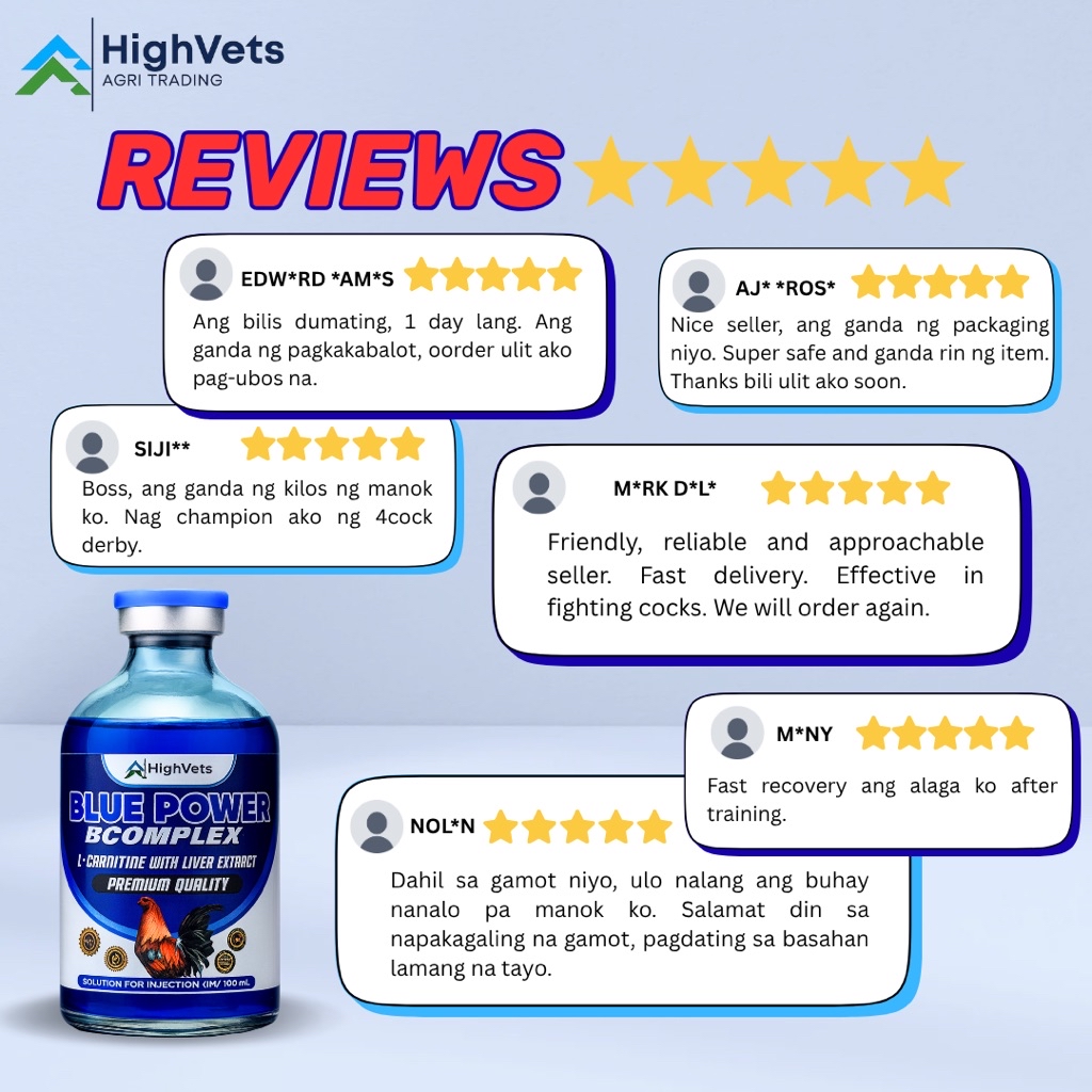 Blue Power B Complex with L CARNITINE and Liver Extract,Gamefowl ...
