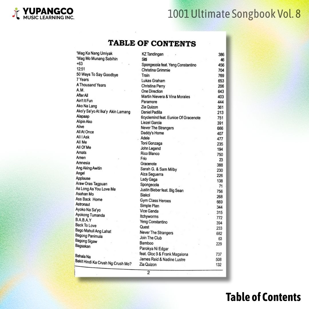 1001 Ultimate Songbook Vol. 8 Lyrics with Guitar Chords 780 Pages ...