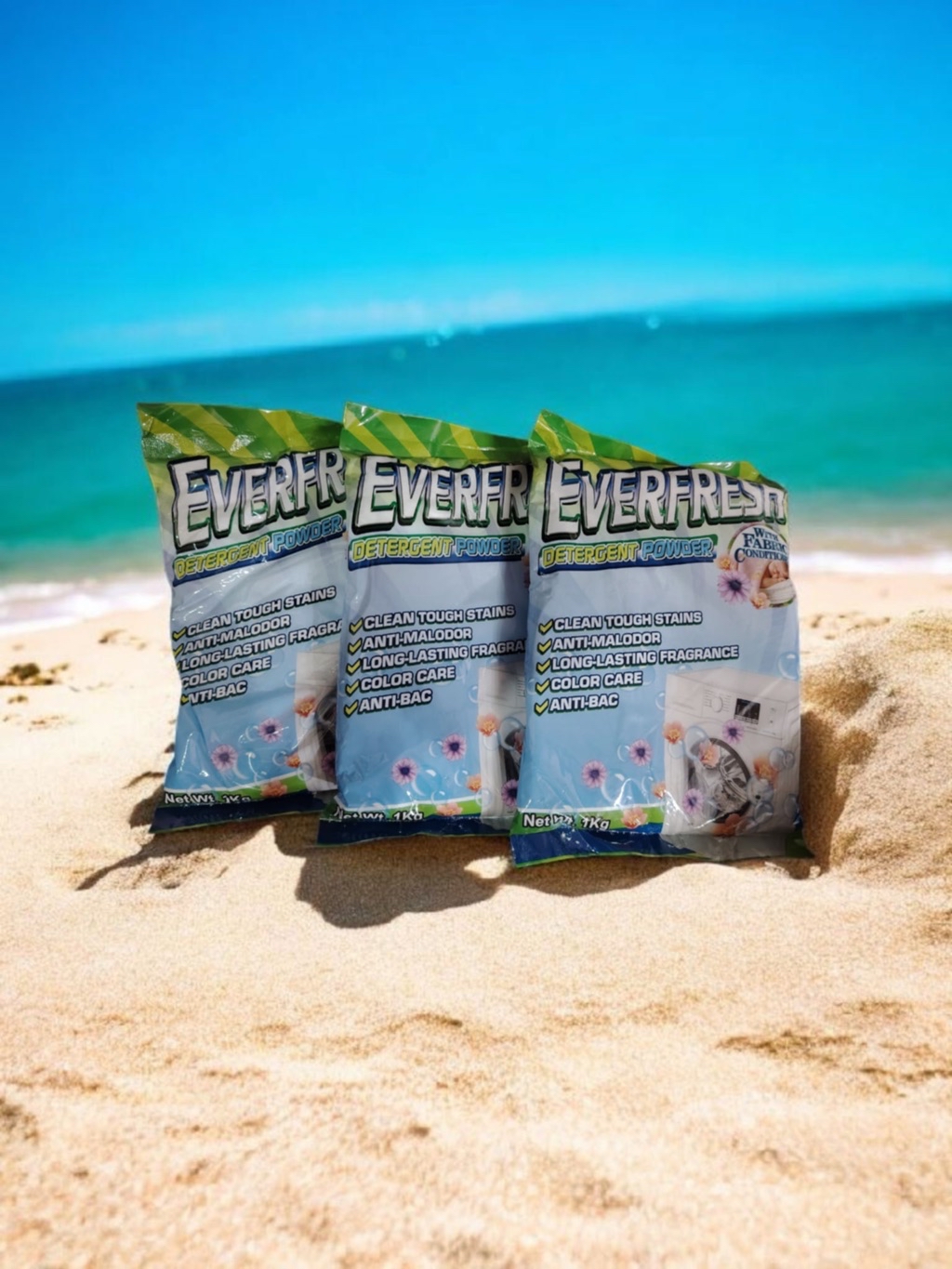 Bundle of 3 EVERFRESH POWDER DETERGENT 1kilo Pack | Shopee Philippines