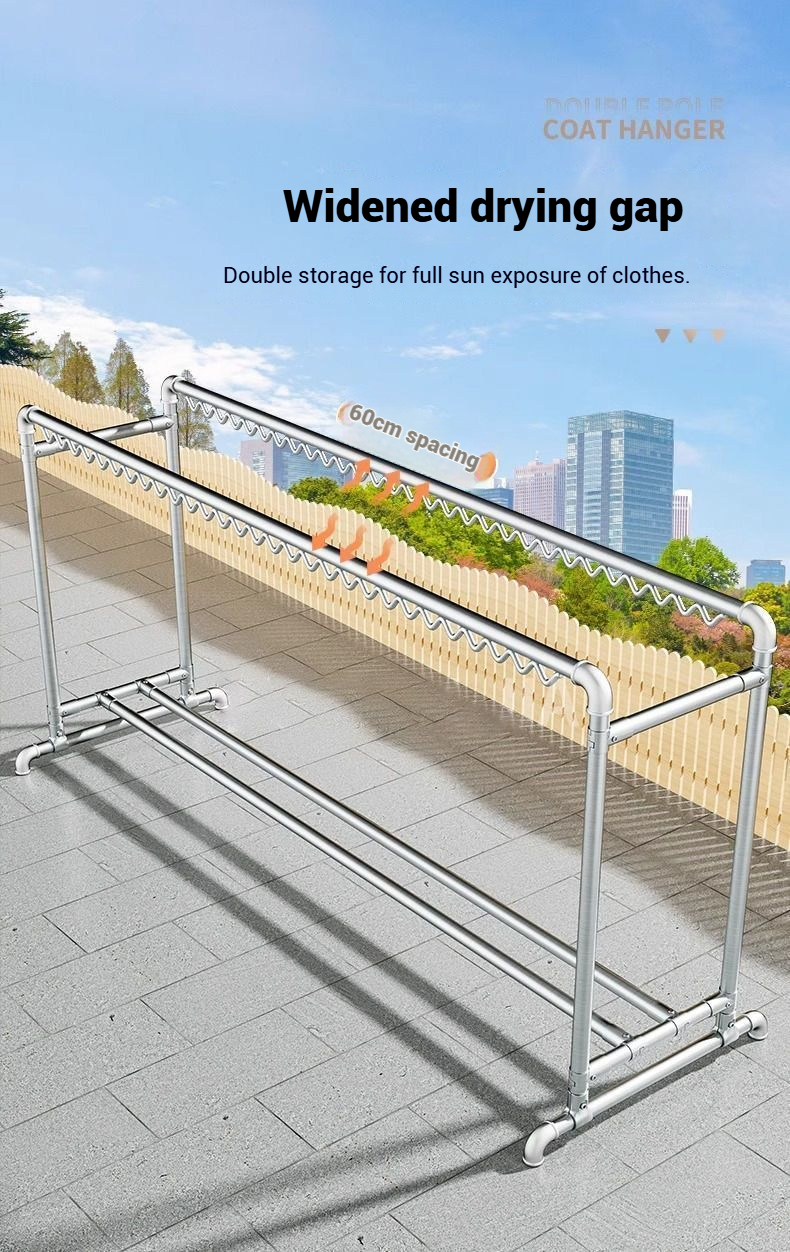 Windproof Clothes Drying Rack Sampayan Ng Damit Heavy Duty Carbon Steel ...