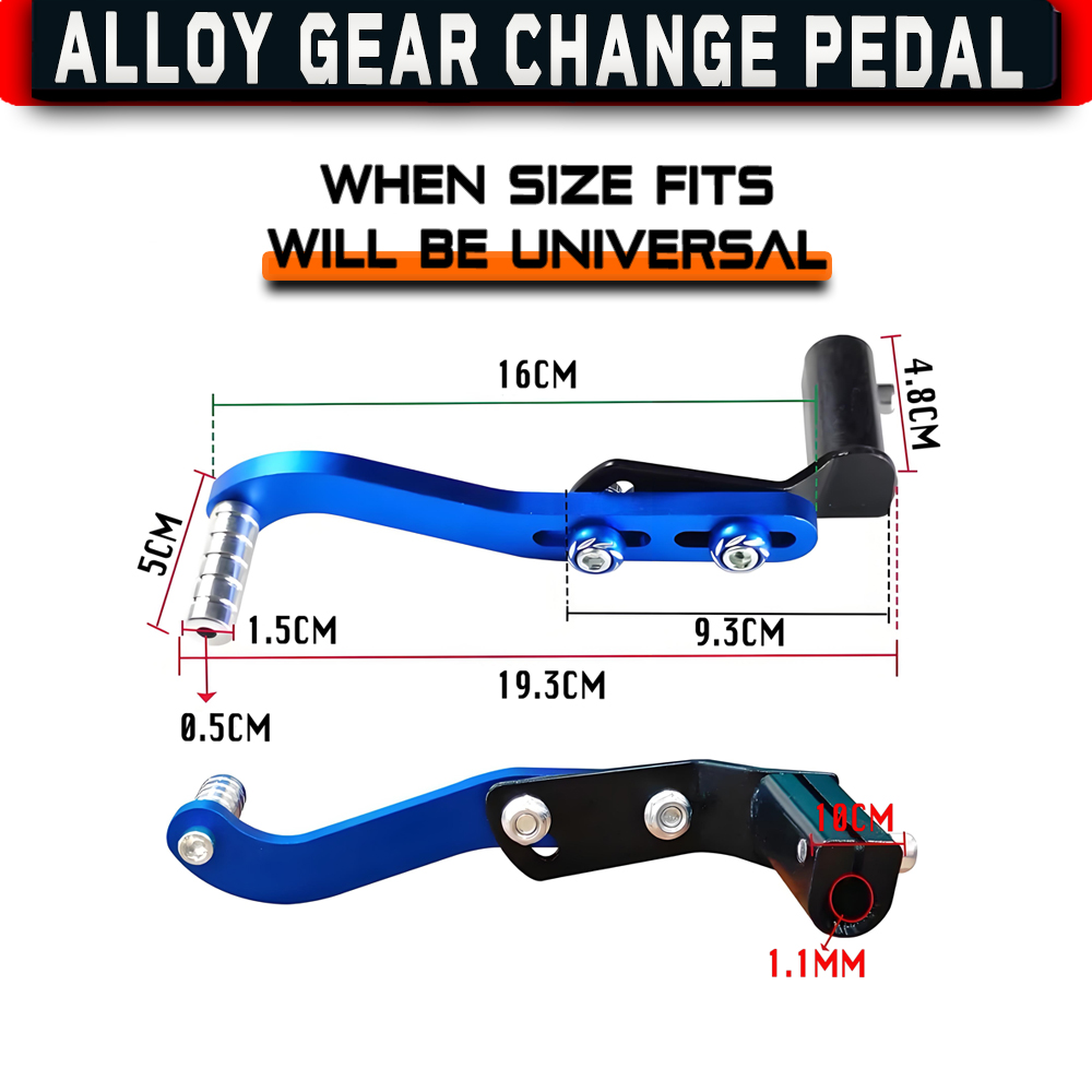 Universal Aluminum Alloy Motorcycle Gear Shift Pedal | Shopee Philippines