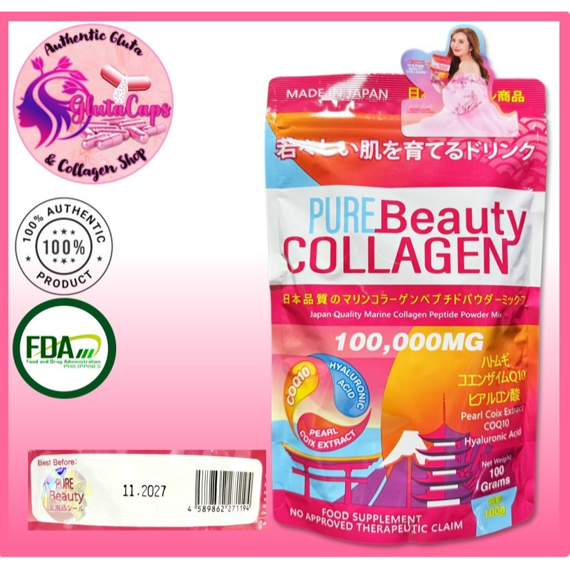 ORIGINAL Pure Beauty Collagen Powder 100,000mg PBC PureBeauty Collagen ...