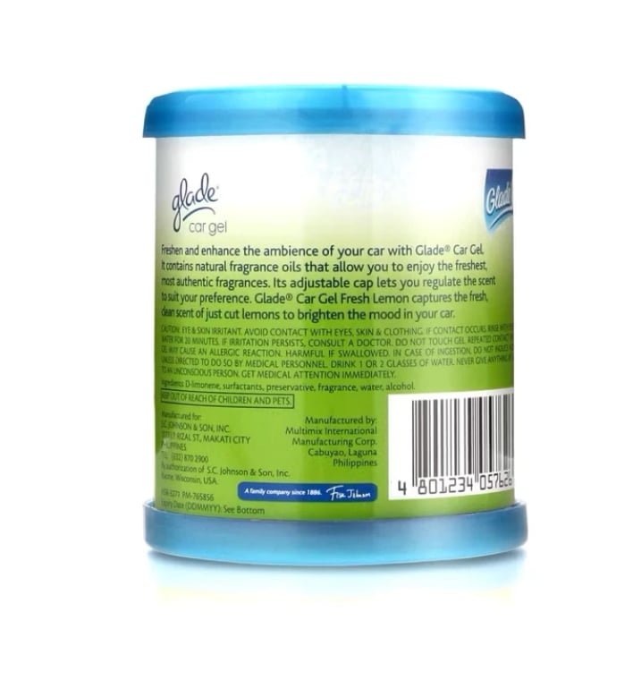 Glade Car Gel Primary - Fresh Apple / lemon 70g | Shopee Philippines